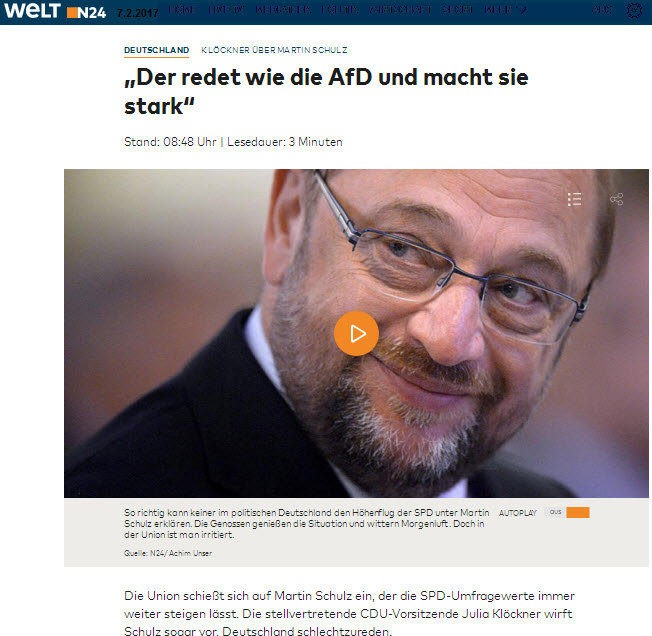 Schulz AfD - Jeder hat das Recht, seine Meinung in Wort, Schrift und ...